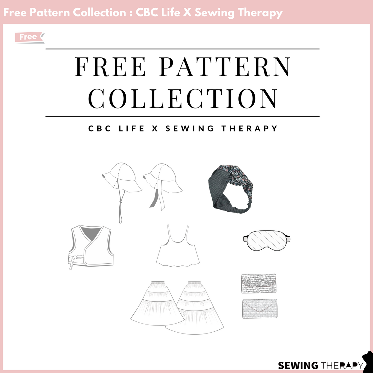 :: FREE :: Sewing Therapy X CBC Life Free Pattern Collection – Two O ...