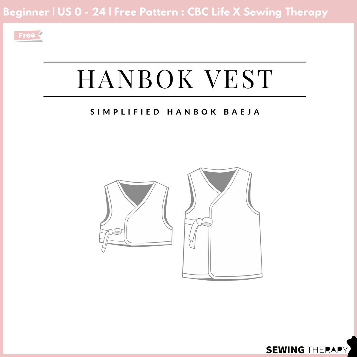 :: FREE :: PDF Hanbok Vest BAEJA - Sewing Therapy – Two O Nine Fabric