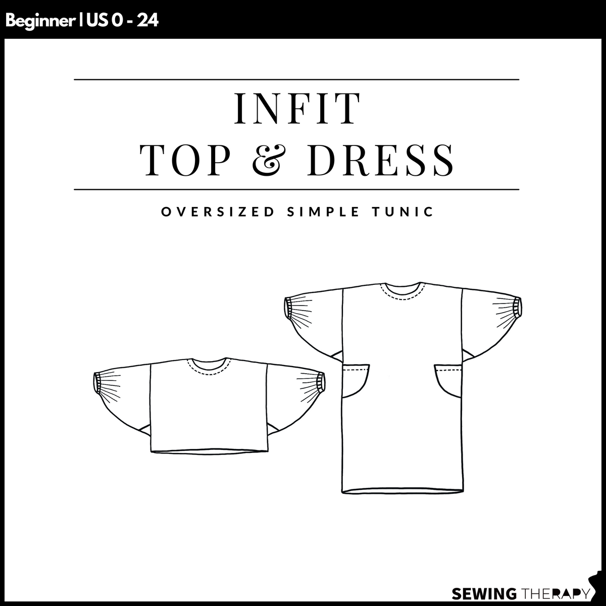 PDF Infit Top & Dress Pattern - Sewing Therapy – Two O Nine Fabric