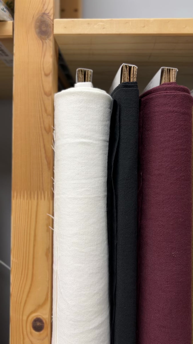 1/2 Yard SS LINEN - Washed Linen Organic Cotton Twill - Dark Blush 54 ...