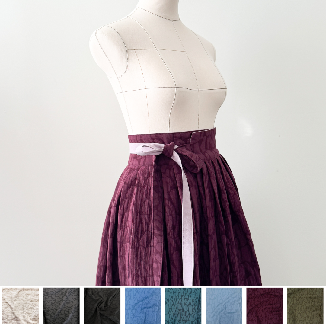 [HANDMADE] Linen Jacquard Hanbok Wrap Skirt - 8 Colours Available – Two ...